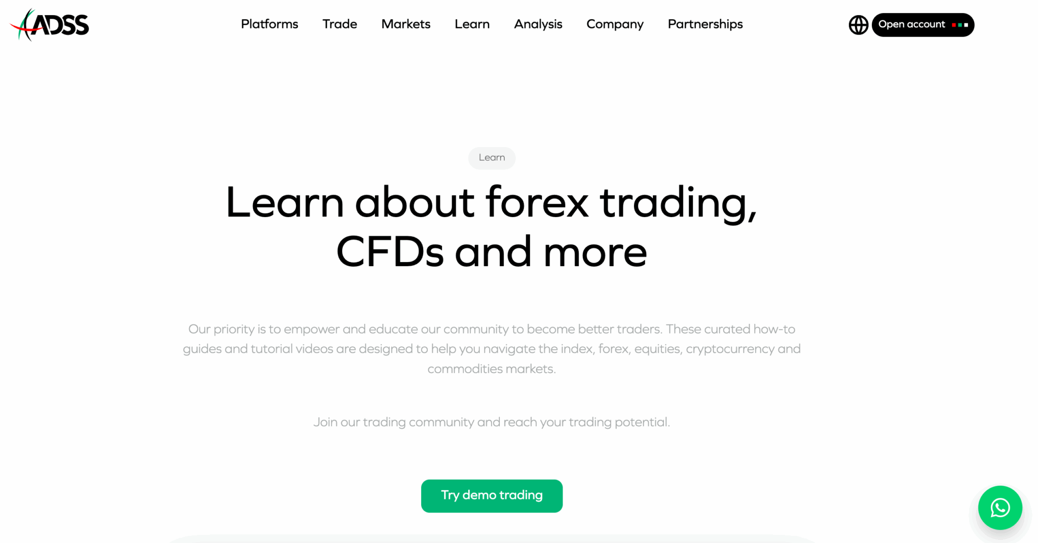 ADSS Review [2025]: Award-Winning, SCA-Regulated UAE Trading